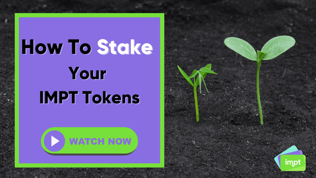 가이드: IMPT 토큰 스테이킹 방법 - IMPT: 거래, 쇼핑 및 지구 보호