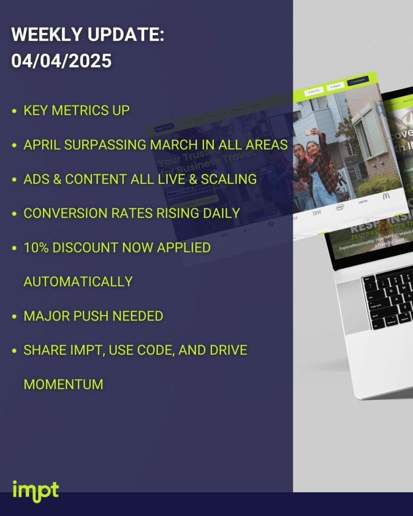 🚀 IMPT සතිපතා යාවත්කාලීන කිරීම - 2025 අප්‍රේල් 4 🚀 - IMPT: ගනුදෙනුව ...